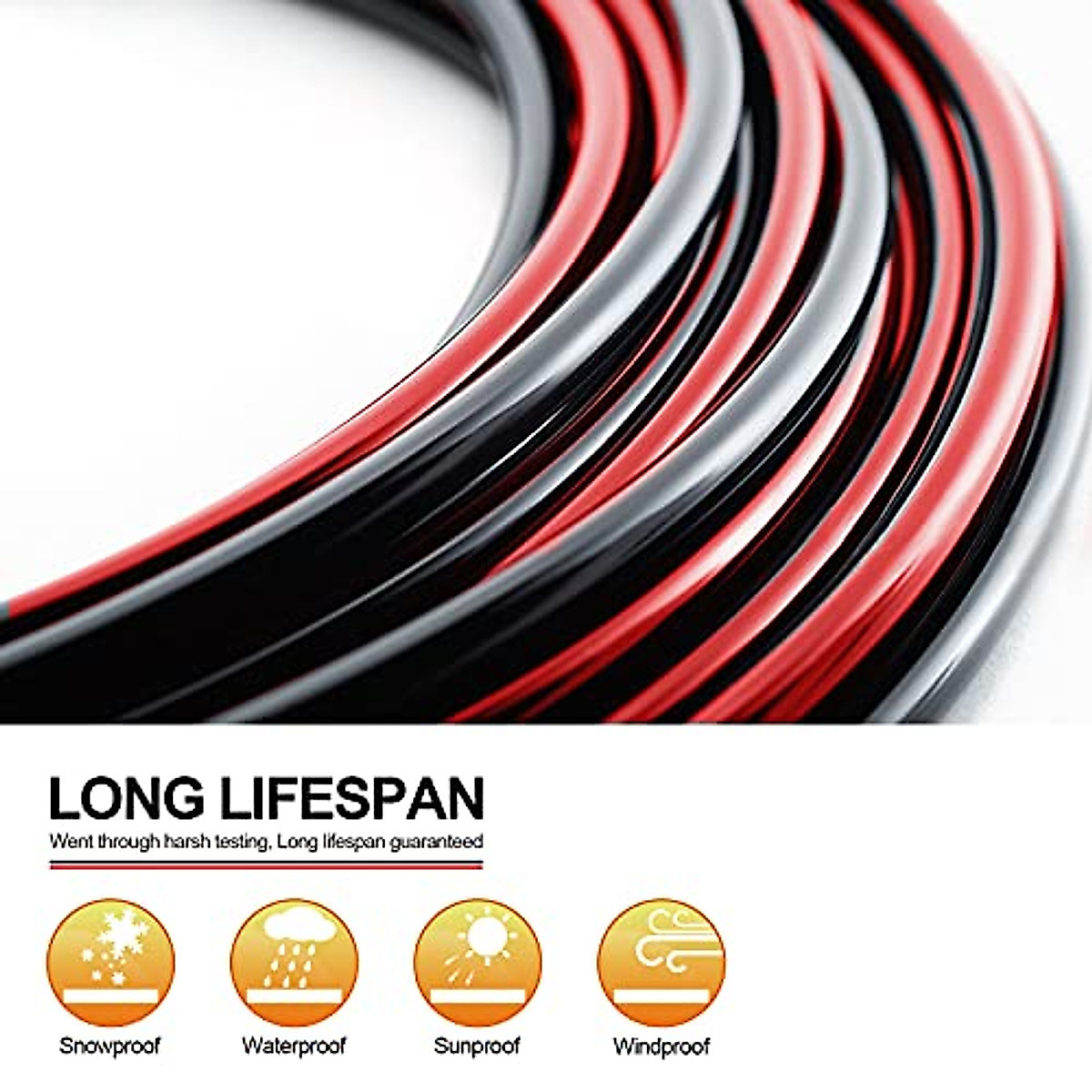 10 Gauge Wire - iGreely Solar Panel Wire 30Ft Black & 30Ft Red 10AWG(6mm²) Tinned Copper PV Wire UV Resistant Cable for Solar Panel MPPT Controller Boat Marine Automotive RV Outdoor