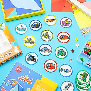 120 Pcs Toilet Targets for Boys Potty Training Flushable Targets Boys Training Pee Targets Color Aiming Targets Stickers Paper Tinkle Targets for Boys Training Safe to Use Potty(Transportation Style)