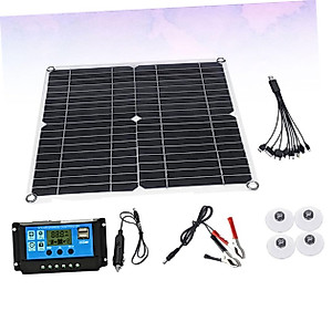 Yardenfun 1 Set Solar Panel Controller Set Solar Battery Maintainer Outdoor Solar Charger Solar Cell Panel with Controller USB a Charger Solar Charger Panel The Pet Crystal Miniature V5