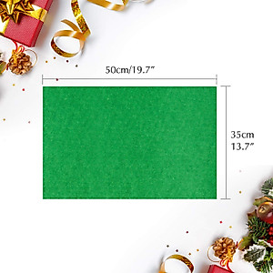 FEPITO 100 Sheets Green Christmas Tissue Paper Gift Wrapping for Xmas Wrapping Presents, Crafts(14 x 20 Inch)