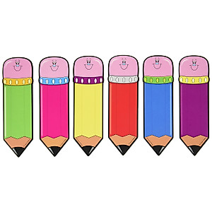 Carson Dellosa Colorful Pencil Cutouts, 54 Pencils Cutouts for Bulletin Board and Classroom Décor, Classroom Cut-Outs for Back to School, Cutouts for Classroom, Bulletin Board Decorations