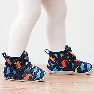 LeIsfIt Toddler Slippers Boys Girls House Slippers Kids Winter Boots Warm Lightweight House Shoes with Non-Slip Sole