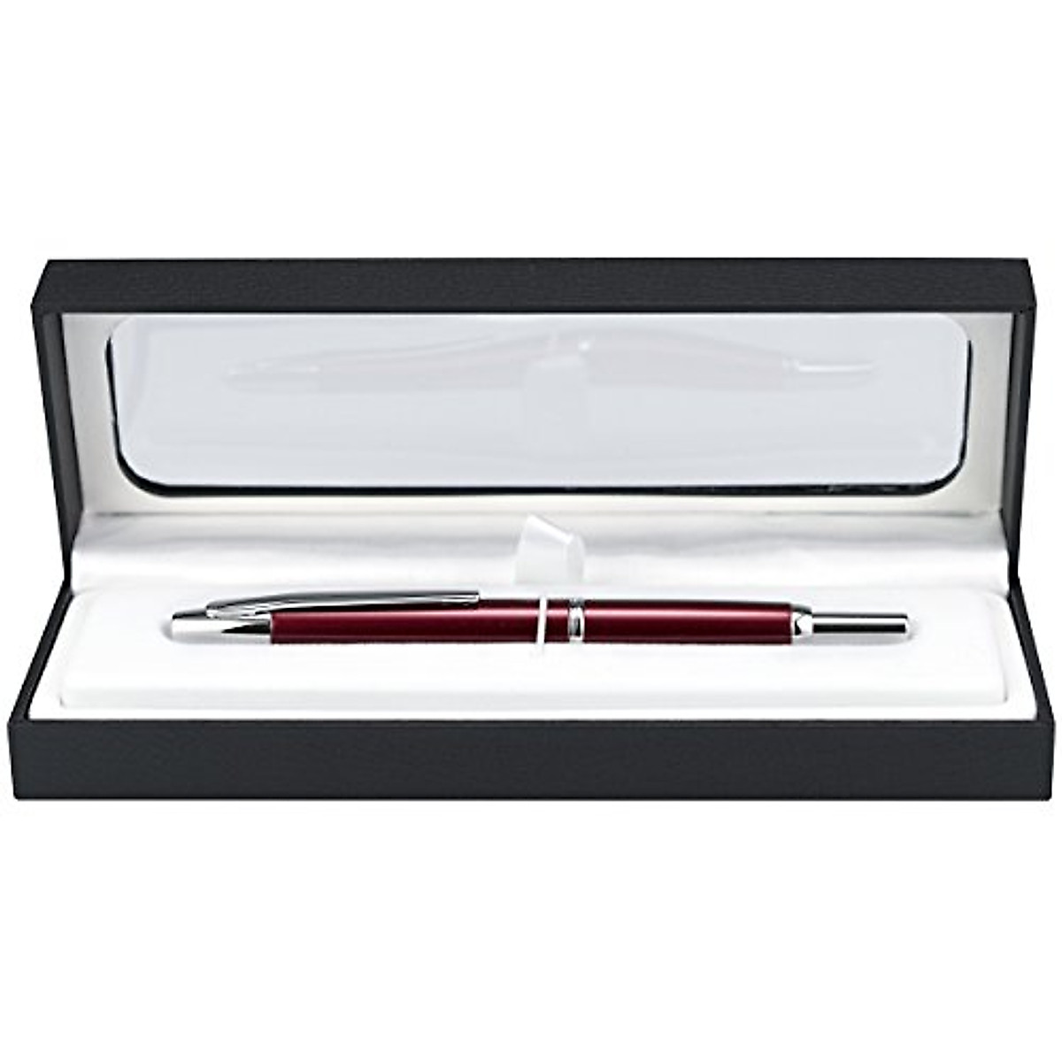PILOT Vanishing Point Decimo Refillable & Retractable Fountain Pen, Burgundy Barrel with Rhodium Accents, Fine Nib (65338)