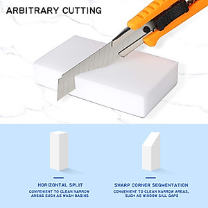 Trendbox 50 Pack Melamine Sponges Magic Cleaning Sponges in Bulk Melamine Foam for Dishes Eraser Sponges for Cleaning