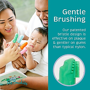 The Brushies Chomps The Dino Toddler Toothbrush/Dental Item/Youth Tooth & Gum Care/Ages 4 Weeks to 4 Years