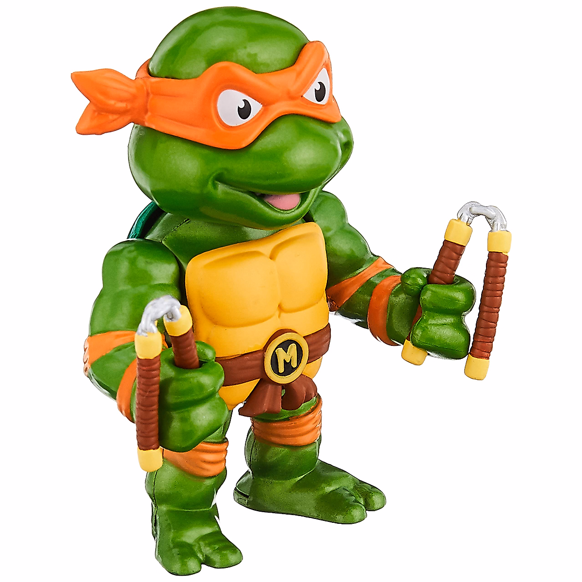Jada Toys Teenage Mutant Ninja Turtles 4 Michelangelo Die-cast Figure, Toys for Kids and Adults, Orange, 31848