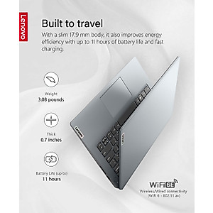 Lenovo IdeaPad 1 14 Laptop, 14.0" HD(1366 x 768) Screen, Intel Celeron N4020, 4GB RAM, 256GB Storage(128GB eMMC+128GB Card), Intel UHD Graphics 600, Win 11, Cloud Grey, W/GaLiMu
