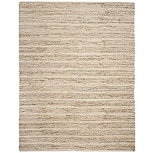 SAFAVIEH Cape Cod Collection 8' x 10' Natural/Ivory CAP851G Handmade Flatweave Jute Area Rug