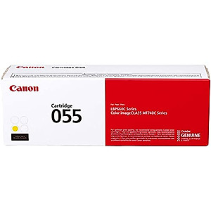 Canon CRG 055 Standard Capacity Toner Cartridge for MF743 & MF741 Printers, Bundle with Black/Cyan/Magenta/Yellow
