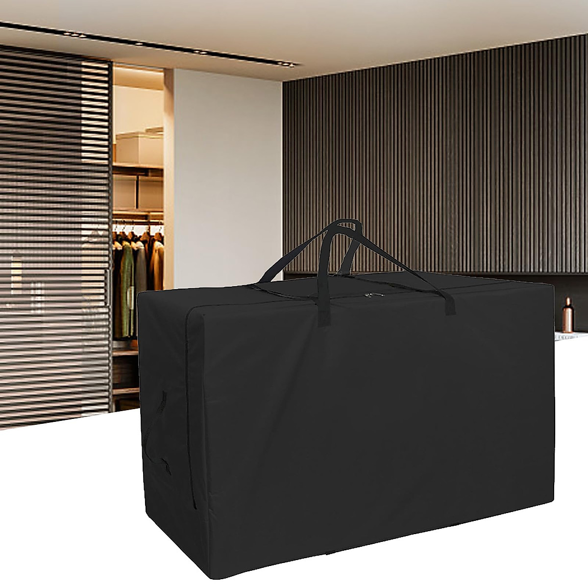 420D Folding Mattress Storage Bag, Mattress Portable Bag with Zipper for 3-4 Inch Double Three Fold Mattress (40x28x18inch)