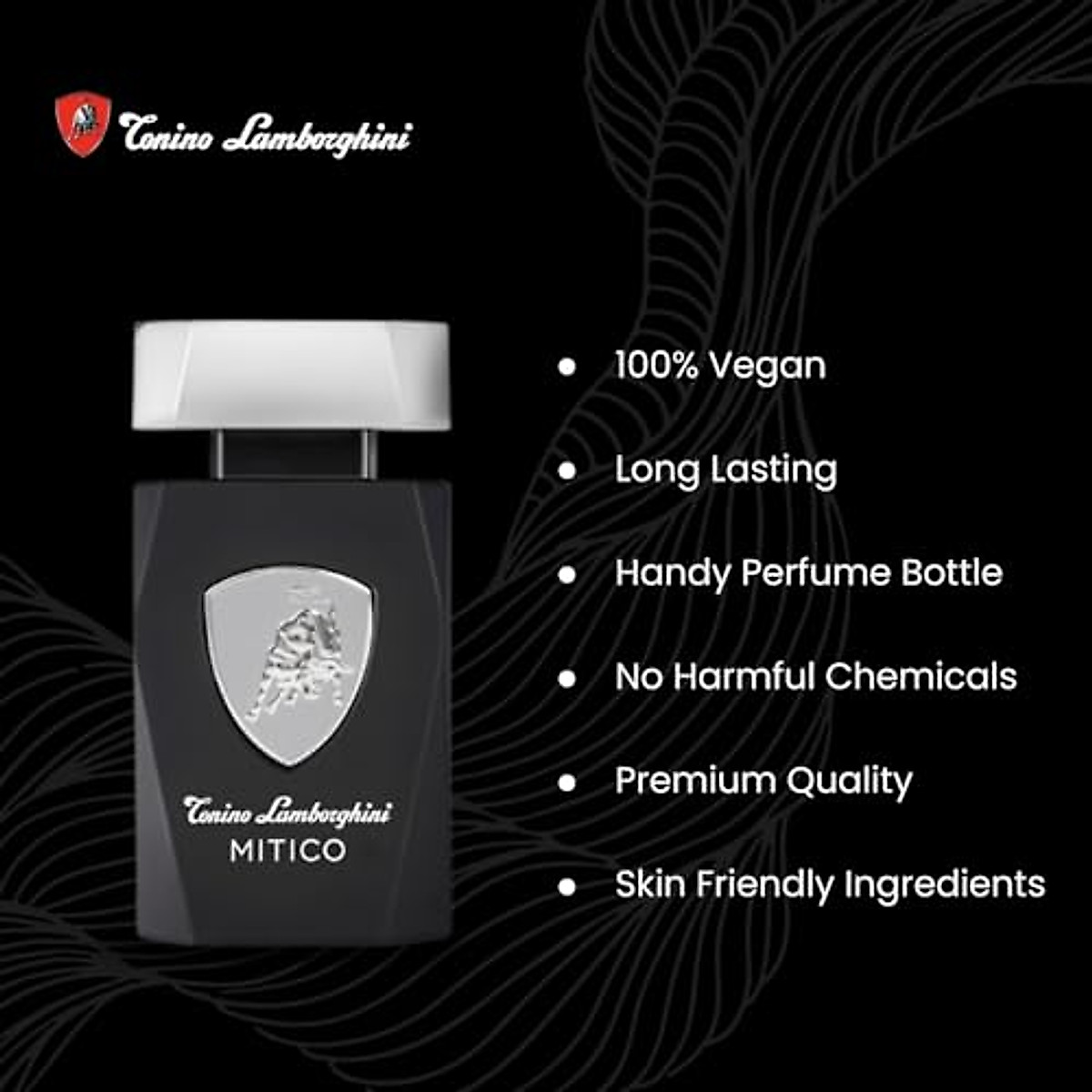 Torino Lamborghini Eau de Toilette Spray, Mitico, 4.2 Ounce