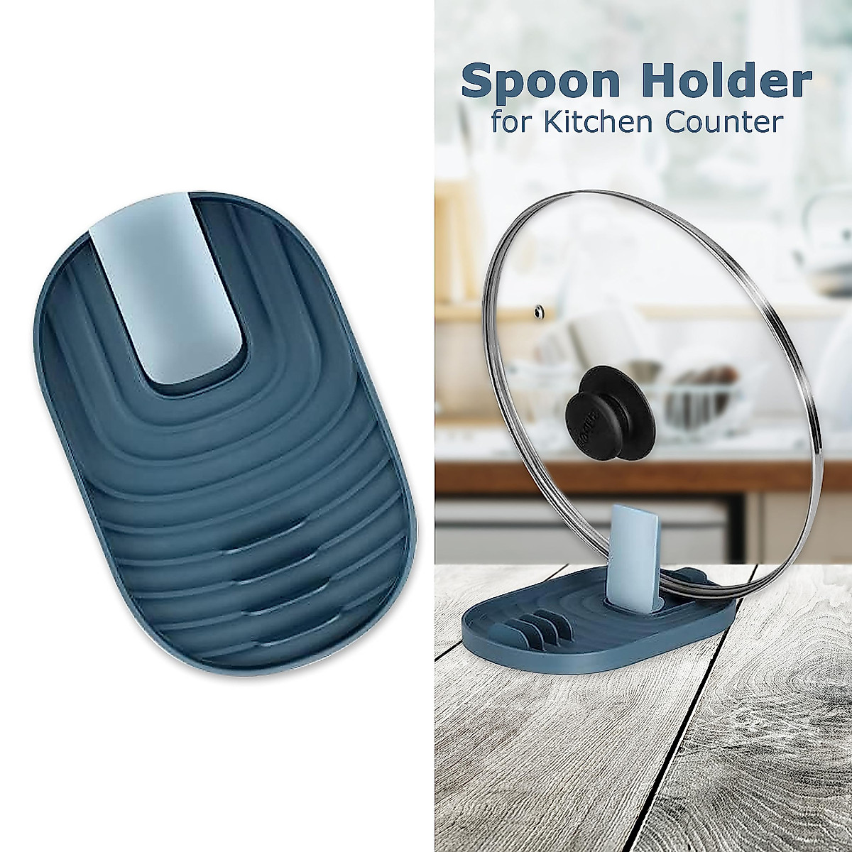 Spoon Holder For Kitchen Counter Keeps Cookware and Lid Within Easy Reach While Preparing Your Meals. stove Utensil Holder Practical Element To Maintain Hygiene and Organization.