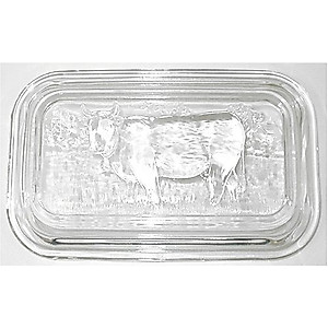 Luminarc Cow Butter Dish, Set of 1, Lid, 1, Clear