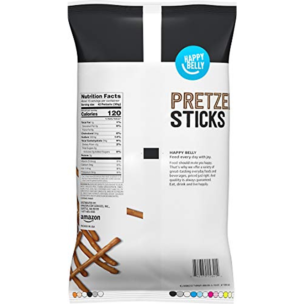 Amazon Brand - Happy Belly Pretzel Sticks, 1 Pound (Pack of 1)