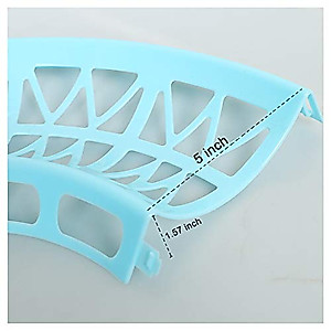 WishLotus Hamster Track 4Pcs, Hamster Jogging Exercise Ball Track Detachable DIY Hamster Running Track Doing More Activities Plastic Hamster Ball Track for 12cm, 14cm, 16cm, 18cm Running Balls (Blue)