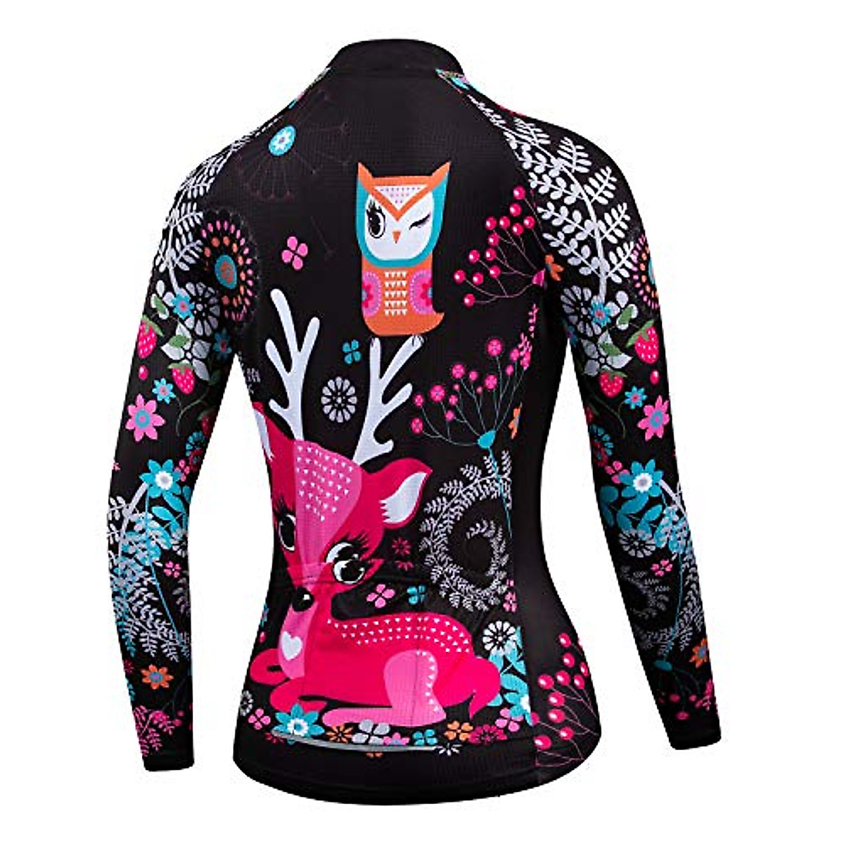 Cycling Long Sleeve Jersey Women Mountain Bike Jersey Shirts Road Bike Clothing MTB Tops Sportswear Blouse Fall Spring Beer Black Size XL