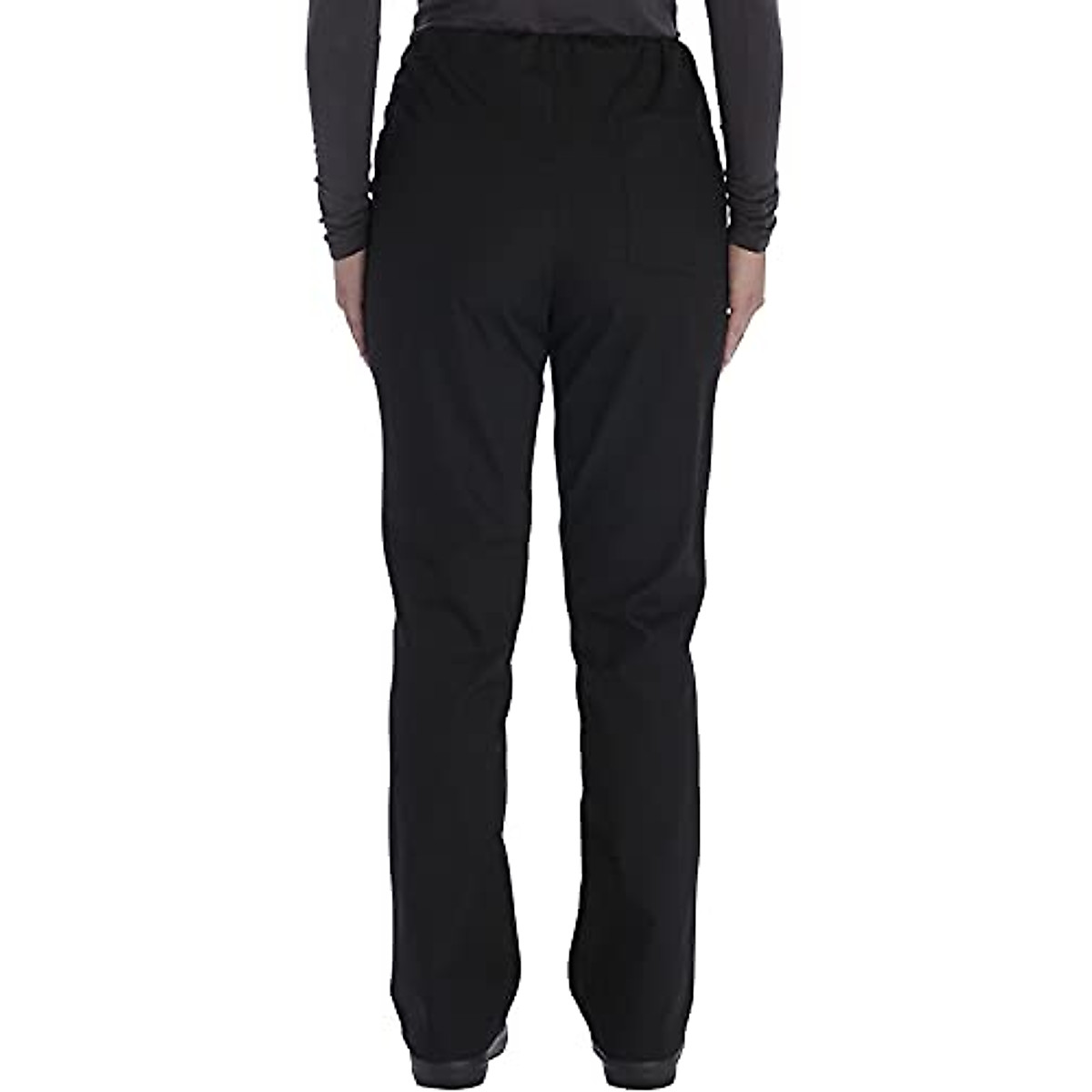 Vital Threads Men and Women Scrubs Set V-Neck Top & Drawstring Pant, VT509C, M, Black