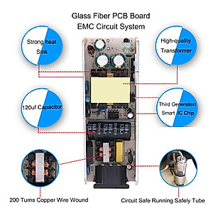 COOLM 9V 10A Power Adapter 90W DC9V10A AC 100v-240v Transformers Interface 5.5x2.5mm AC to DC Charger