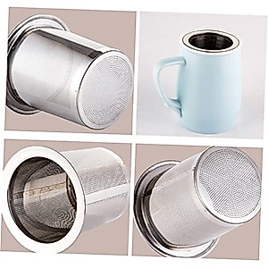 Mikinona 3pcs Stainless Steel Tea Strainer Mesh Strainer Extra Fine Mesh Tea Infuser Cold Brew Coffee Filter Tea Infuser Basket Tea Filter Coffee Espresso Machine Tea Ball Infuser Large Tea