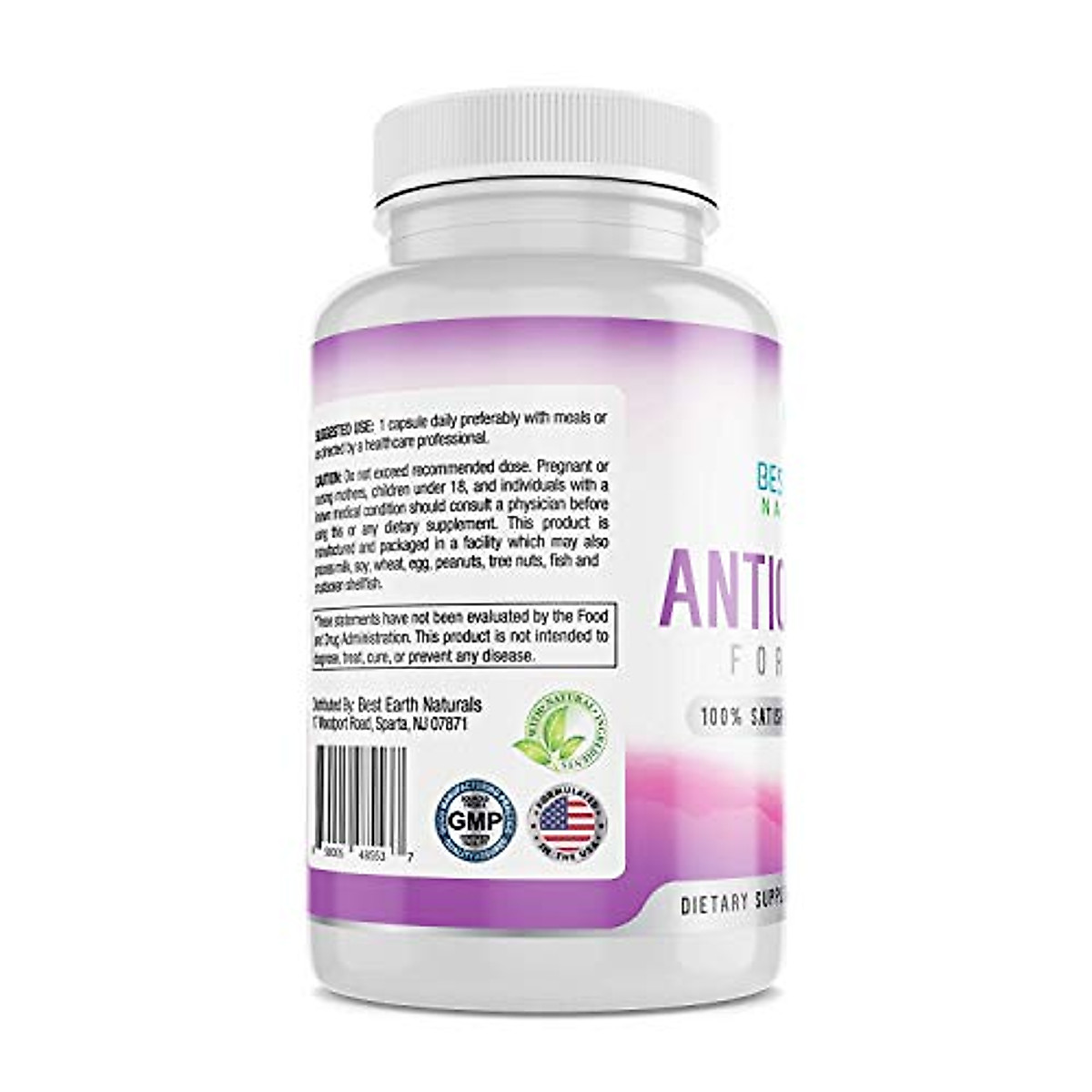 Best Earth Naturals Antioxidant Formula Antioxidant Immune Booster Vitamin Supplement