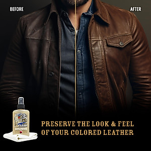 Doc Baileys Black & Colored Leather Cleaner and Conditioner Bundle for Bags, Boots, Saddles & Car Interior - 4oz, 2 Packs