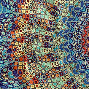 Qilmy Mandala Outdoor Tablecloth 60 Inch Waterproof Round Tablecloth with Umbrella Hole and Zipper for Backyard Party BBQ Decor