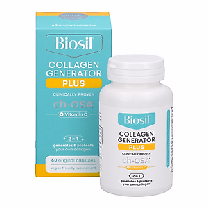 Biosil Collagen Generator Plus - 60 Capsules - Advanced Collagen Protection with Patented ch-OSA Complex & Vitamin C - 30-Day Supply