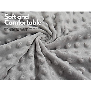 Giggle Angel Baby Plush Minky Blanket Double Layer with Dotted Backing for Baby Girl or Baby Boy (Dinosaur Pattern)