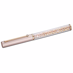SWAROVSKI Crystalline Gloss Ballpoint Pen Violet Pink Rose-Gold Plated