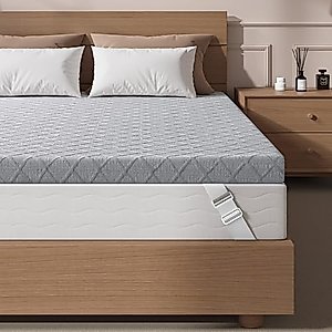 Sleepmax Firm Mattress Topper Twin XL 4 Inch - Extra Firm Memory Foam Bed Topper for Back Pain Relief - Cooling Mattress Pad for All Body Shapes - Non-Slip Deluxe Cover, CertiPUR-US Certified