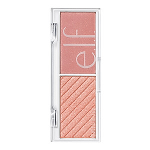 e.l.f. Cosmetics Bite-Size Face Duo, Highlighter, Bronzer & Blush Palette, Highly Pigmented, Watermelon, 0.049 Oz (1.4g), 0.049 ounces