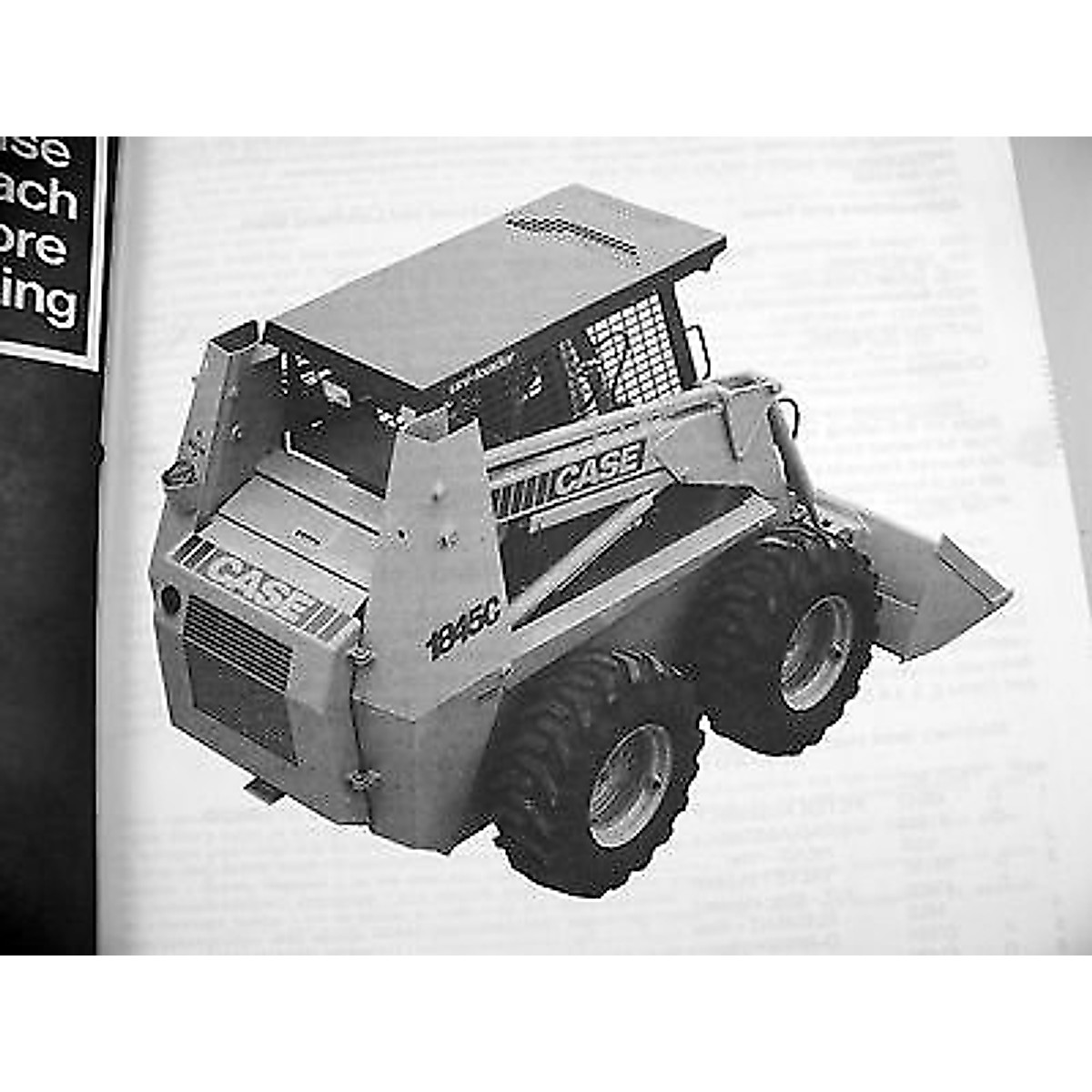 J I Case 1845C Uni Loader Parts Manual Catalog Skid Steer Assembly Exploded View Y