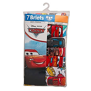 Disney boys Cars Underwear Mulipacks, Cars Tdlr7pk, 2-3T
