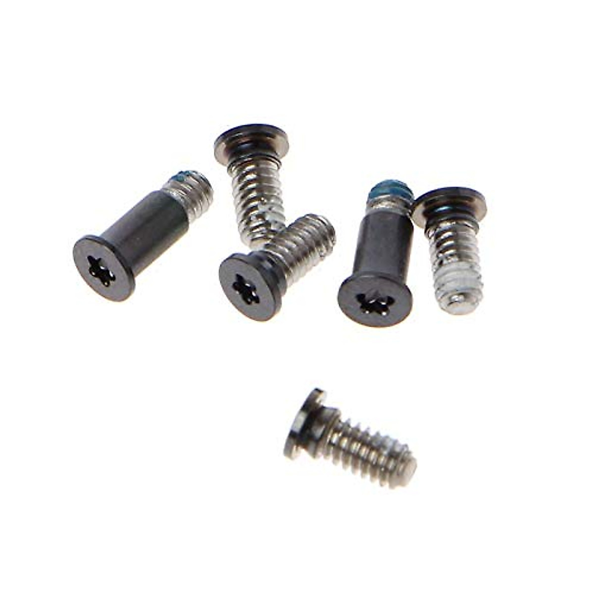 6pcs/Set Bottom case Screws + 1pcs 5 Point Pentalobe Screwdriver for MacBook Retina 15-inch A1707 (Touch Bar) (EMC 3072) (EMC 3162) 2016-2018 Year,A1990 (EMC 3215) MR932LL/A MR942LL/A 2018