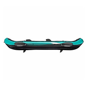 Tobin Sports Wavebreak Kayak. Inflatable Kayak for Two Adult Person. Tandem Fishing Kayak. Twin Lightweight Kayak is Also a Foldable Canoe.