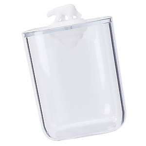 Cabilock Box Cotton Swab Makeup Ball Holder Cotton Pad Storage Cotton Pads Organizer Dispenser Swab Dispenser Container with Lid Cotton Pad Jar Clear Container Earth Tones Storage Rack