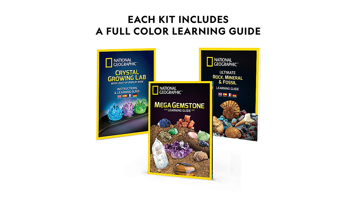 National Geographic Geology Kit for Kids - Crystals, Gemstones & Fossils