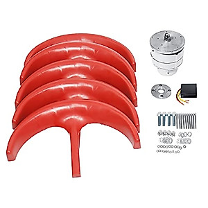 HENGJINGTR 12V/24V Low Noise High Efficiency Vertical Wind Turbine Generator,5000W Vertical Wind Turbine Generator Windmill Motor for Hybrid Wind Solar System,12v