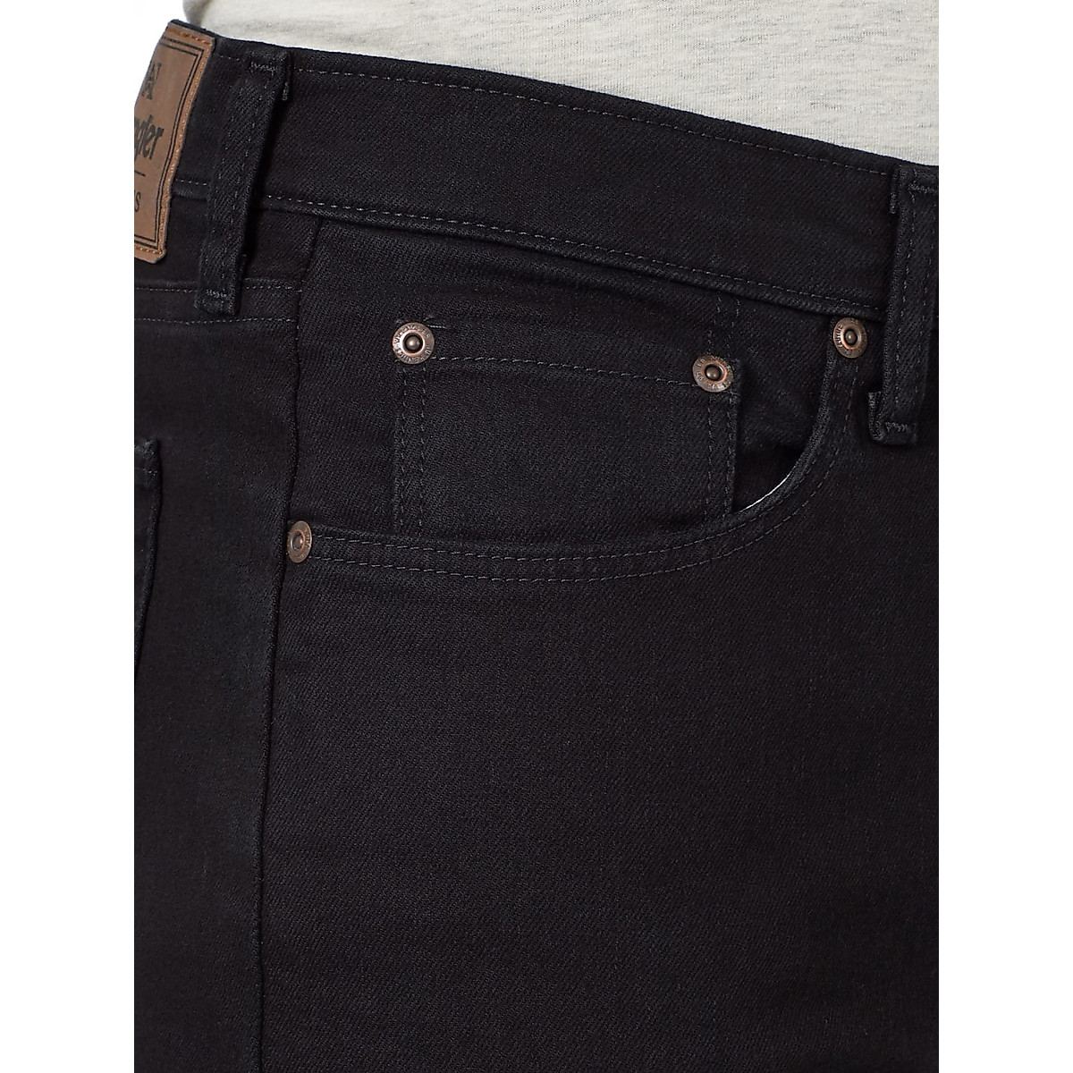 Wrangler Authentics Men's Classic 5-Pocket Relaxed Fit Flex Jean Black Flex 36W x 34L