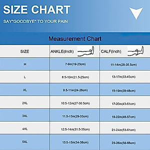 2XL Extra Wide Calf Compression Socks for Women Men 20-32 mmHg Knee High Plus Size