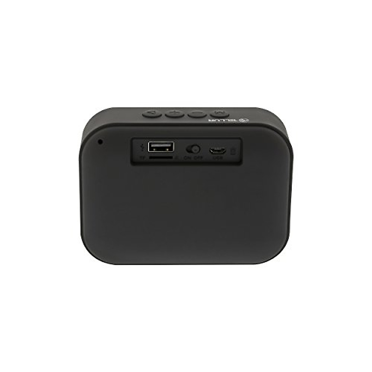 TELLUR Callisto Portable Bluetooth Speaker, Ultra Compact Fabric Design, FM Portable Radio Speaker, Hands-Free, USB, MicroSD/TF, MicroUSB Aux Port (Black)