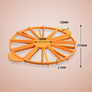 Round Cake Slice & Pie Slicer Marker, Cake Divider, Cheesecake Cutter, 10 or 12 Slices Double Sided Cake Portion Marker, Works for Cakes 10 Inches Diameter