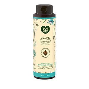 ecoLove – Natural Shampoo & Conditioning Set for Chemically Straightened Hair and Dry Damaged Hair – No SLS or Parabens - With Natural Moroccan Oil Extract - Vegan and Cruelty-Free Hair Treatment, 17.