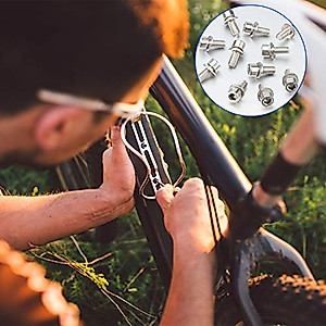 40 Pieces M5 Hex Bolt Socket Tapping Screw Bolts Water Bottle Cage Bolts with Washers for Bike Water Bottle Cage Holder Bracket Rack, 0.67 x 0.31 Inch