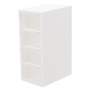 Cabilock Box Jewelry Storage Box Office Storage Cabinet Makeup Container Makeup Organizer Drawer Makeup Storage Case Cosmetic Organizer Drawer Desktop Storage Dog Plastic White Accessories