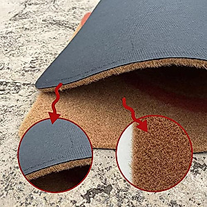 BinHang Indoor Welcome Mat, Door Mats Indoor Entrance Hello Motherfucker Hey, Hi How Ya Derrn Faux Coir Easy to Maintain Environmentally Friendly (23.6"X15.7")