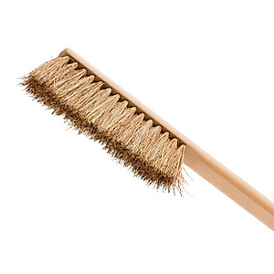 Redecker Narrow Hand Brush with Oiled Beechwood Handle, Strong Plant-Based Bristles, Hanging Loop, Made in Germany