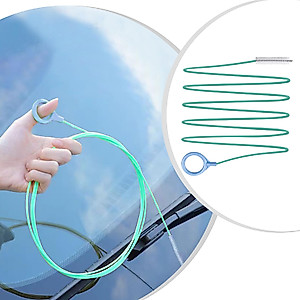 NTNEV Auto Sunroof Drain Cleaning Tool, Cleaning Brush Hose Pipe Brush, 118INCH Drain Brush Long Pipe Cleaners for Car, Tube Cleaning Brush Slim Drain Dredging Tool for car and Fridge