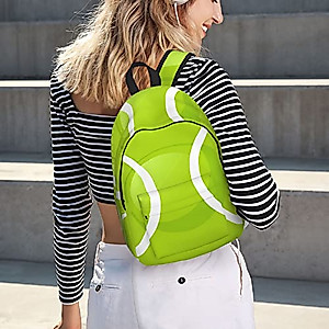 YOPIGOT Tennis Canvas Backpack Tennis Travel Backpack Tennis Laptop Backpack For Men Women S