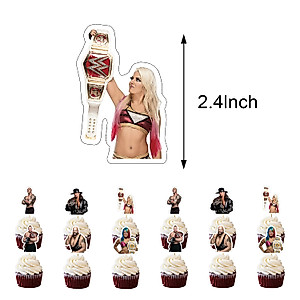 Wrestling Party Supplies Birthday Wrestling Party Decorations Set Include Banner Balloons Cake Tops